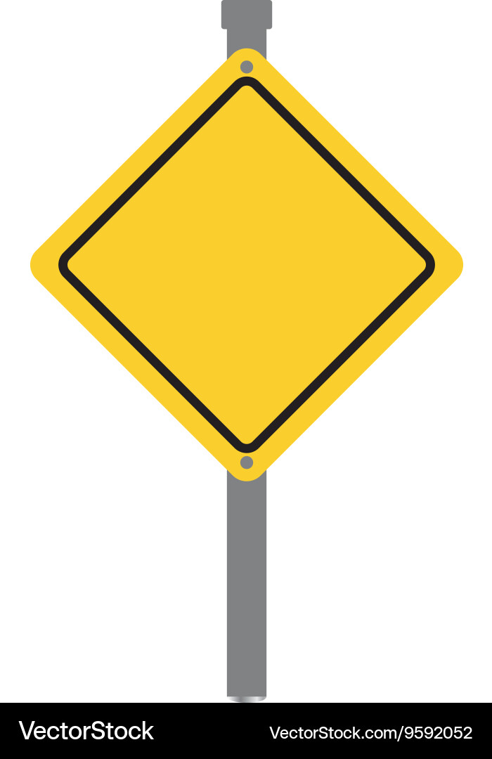 Road sign icon way design graphic Royalty Free Vector Image