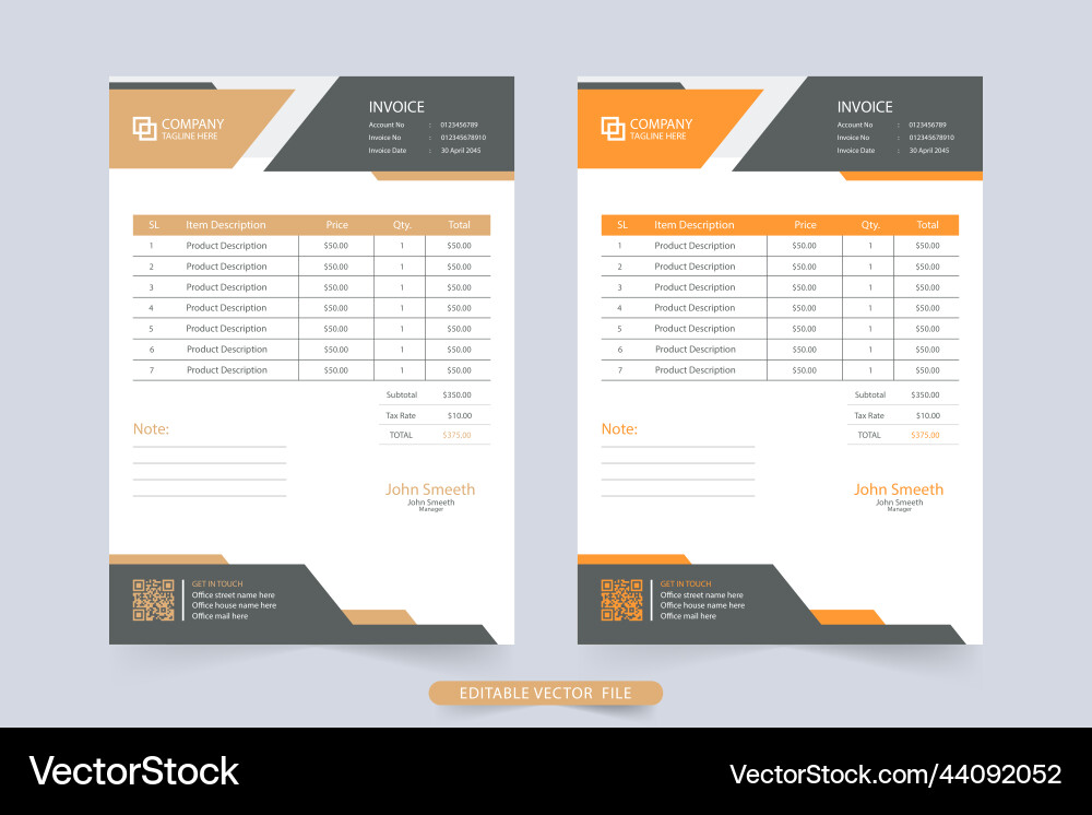 Simple business product purchase voucher Vector Image