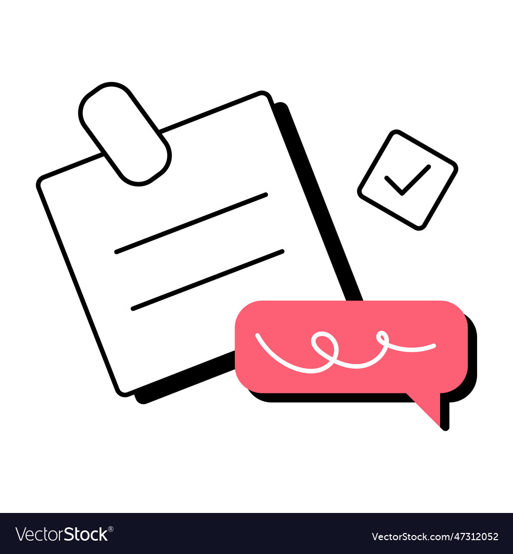 Sticky note Royalty Free Vector Image - VectorStock