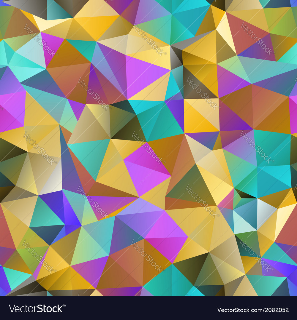 Triangle seamless pattern geometric shapes Vector Image