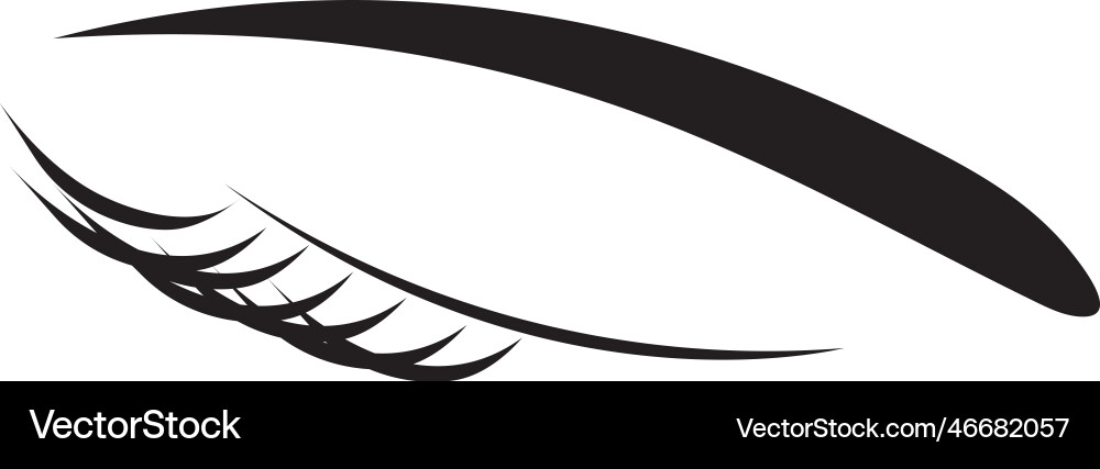 Eye lash logo Royalty Free Vector Image - VectorStock