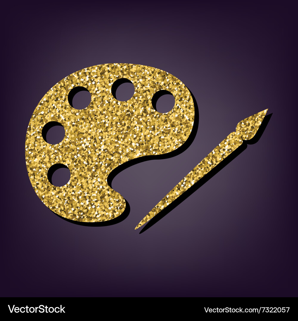 Golden style icon on people background Royalty Free Vector