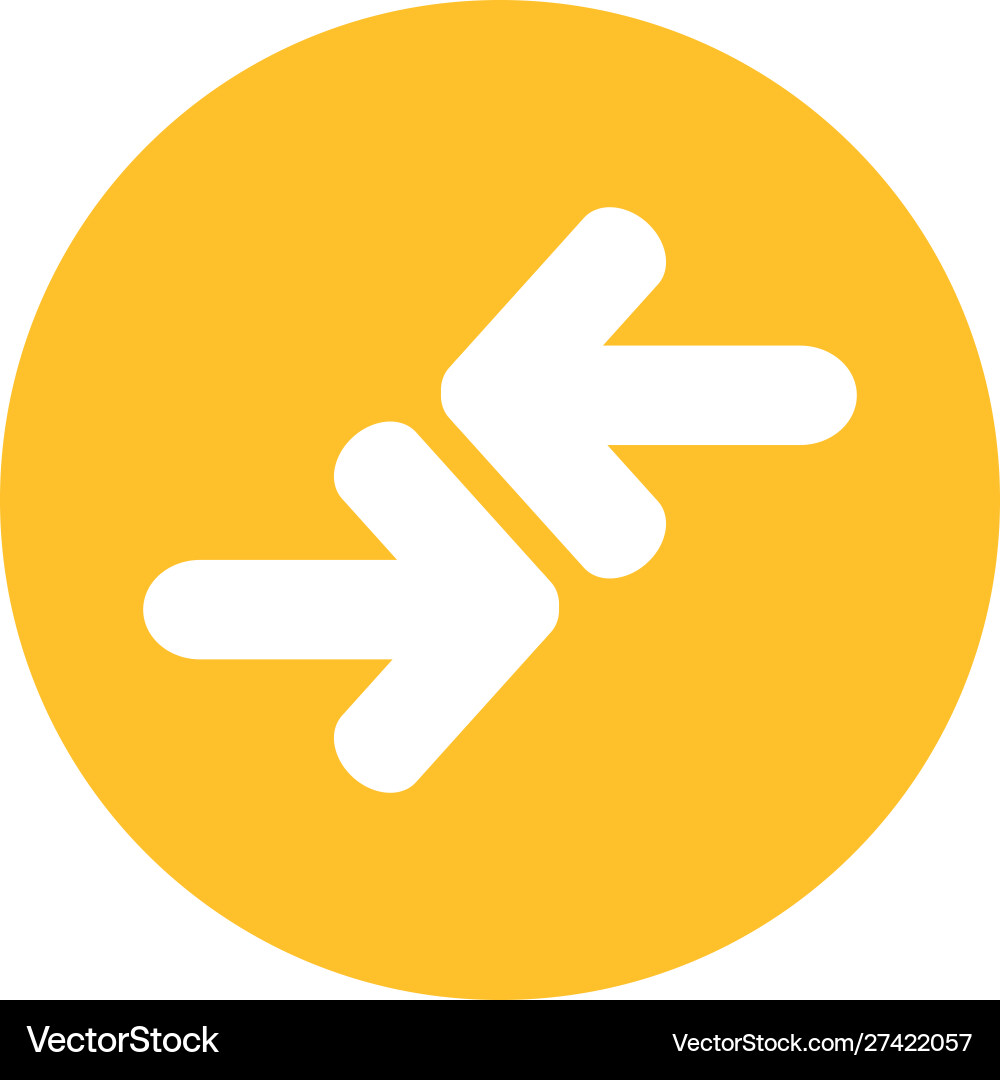 Icon transfer arrow in color circle Royalty Free Vector