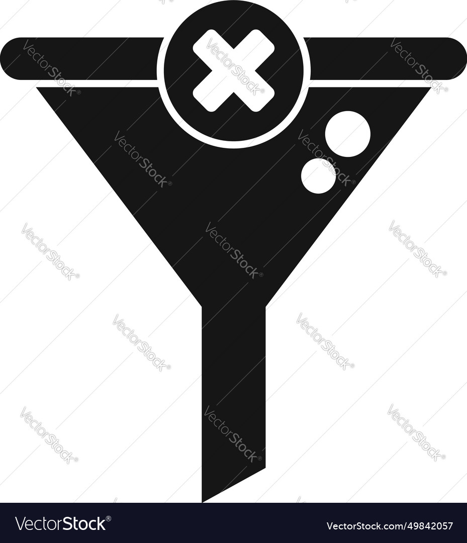 Turn off content filter icon simple Royalty Free Vector Turn off content filter icon simple Royalty Free Vector