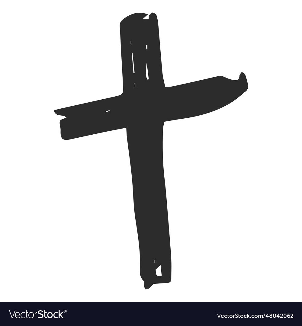 Cross scribble Royalty Free Vector Image - VectorStock