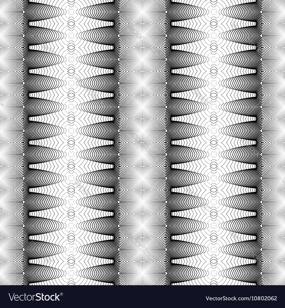 Design seamless monochrome zigzag pattern Vector Image