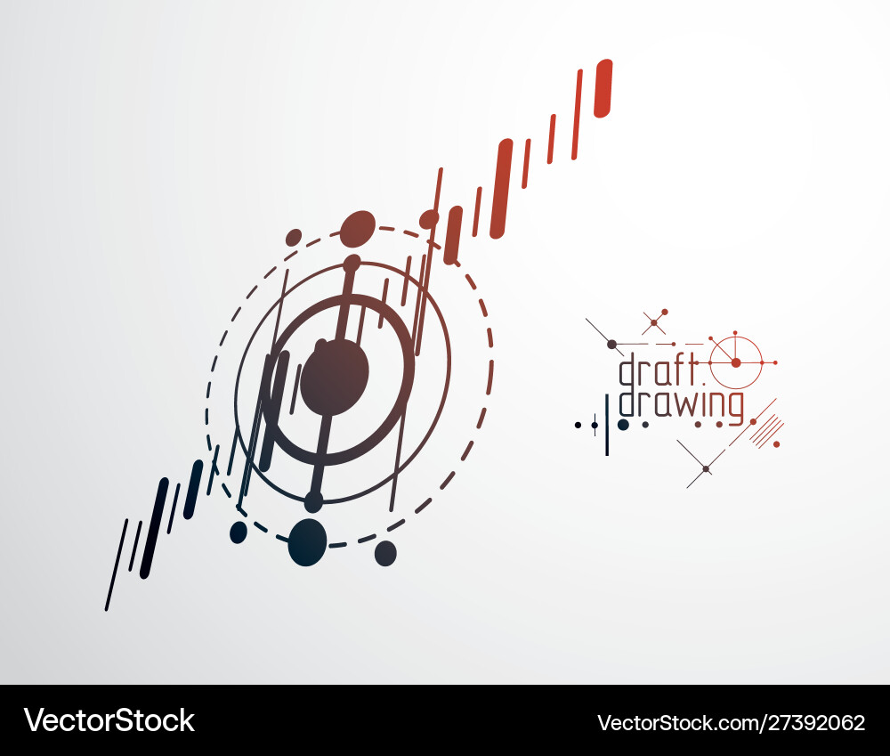 Engineering technological wallpaper made Vector Image