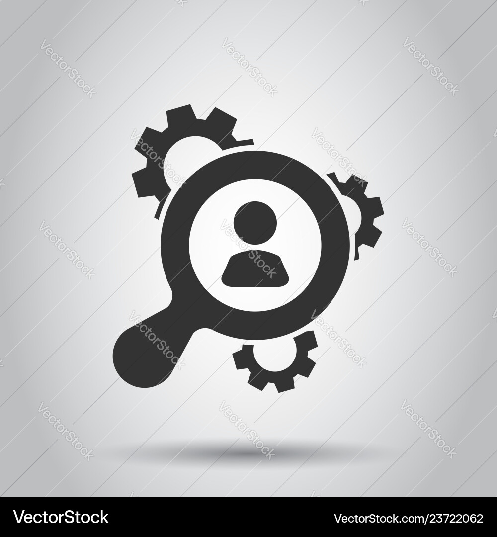 Human resources recruitment hr management icon Vector Image