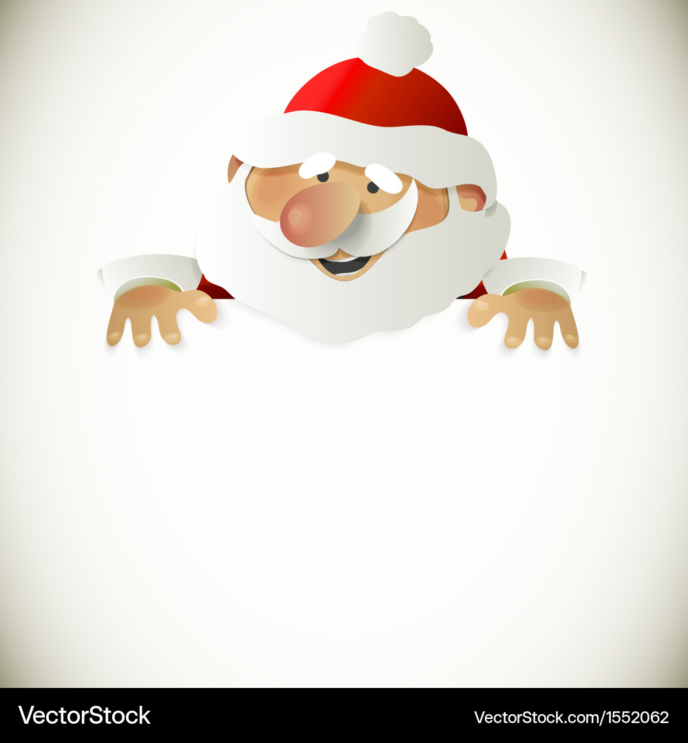Santa claus with place for your text Royalty Free Vector