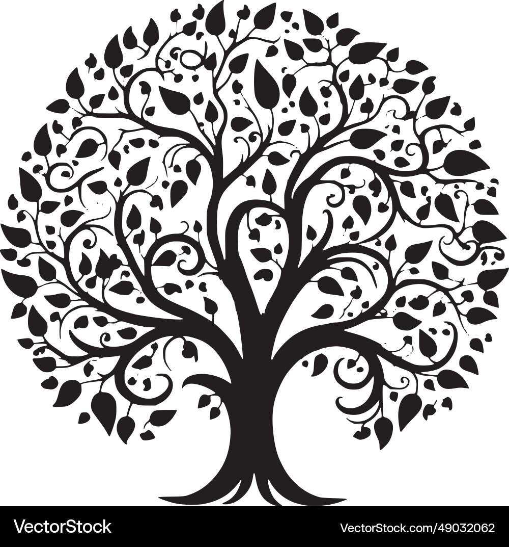 Tree - high quality logo ideal for t-shirt Vector Image