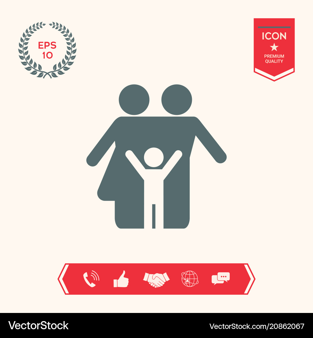Family icon symbol Royalty Free Vector Image - VectorStock