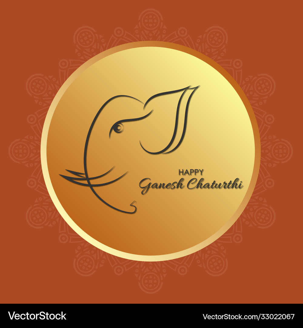 Lord ganpati abstract background for ganesh Vector Image