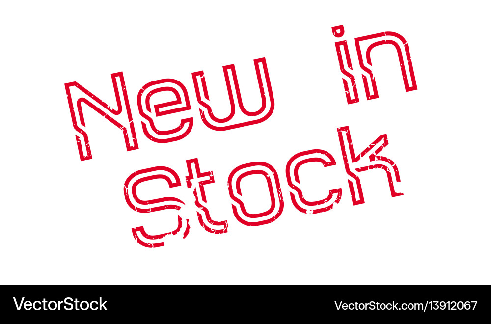 New in stock rubber stamp Royalty Free Vector Image
