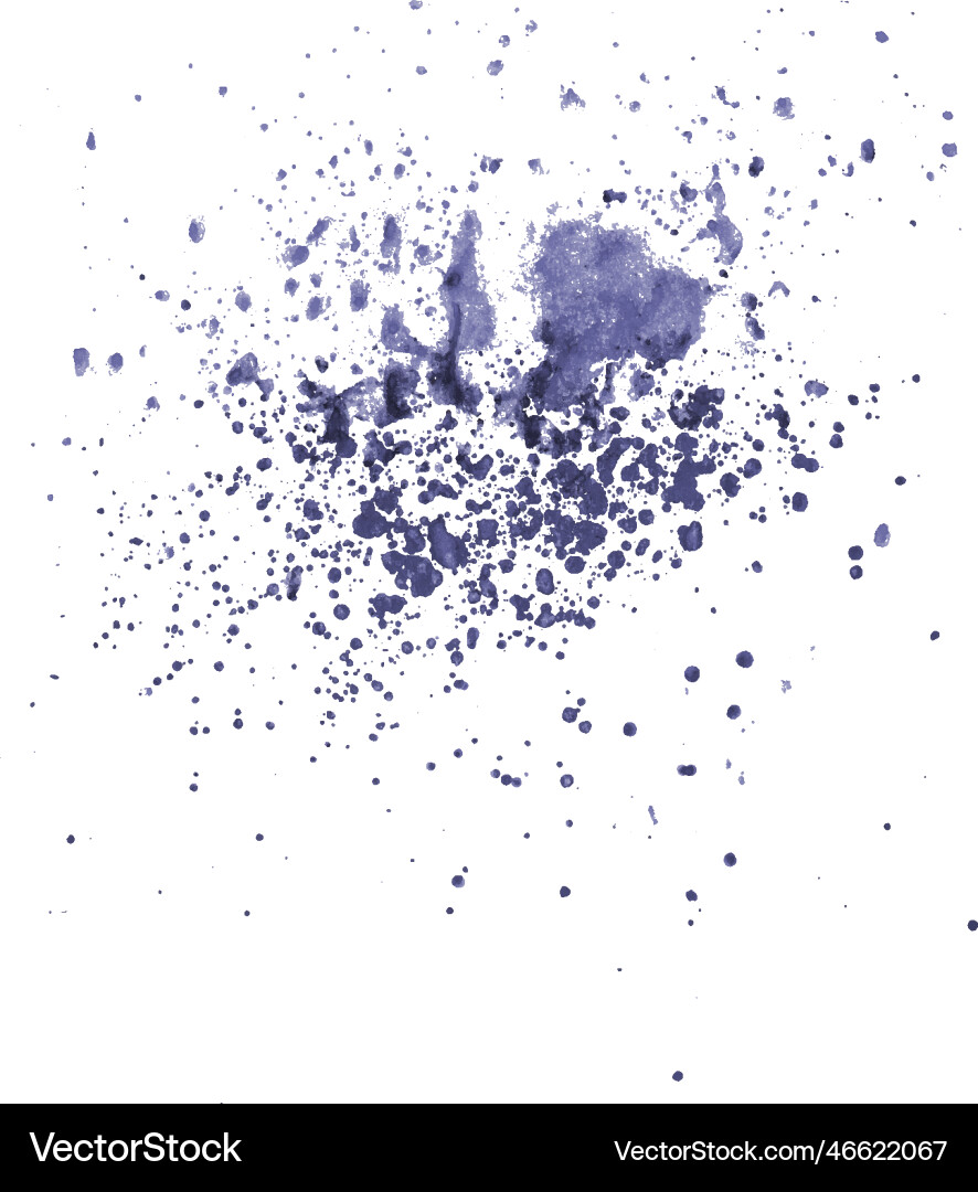 Purple watercolor splash design Royalty Free Vector Image