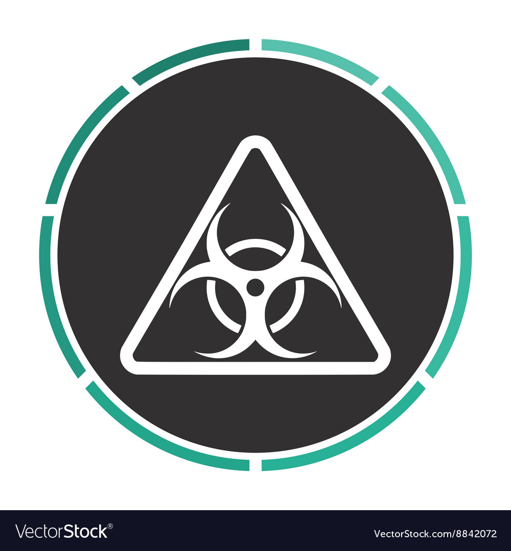 Biohazard computer symbol Royalty Free Vector Image