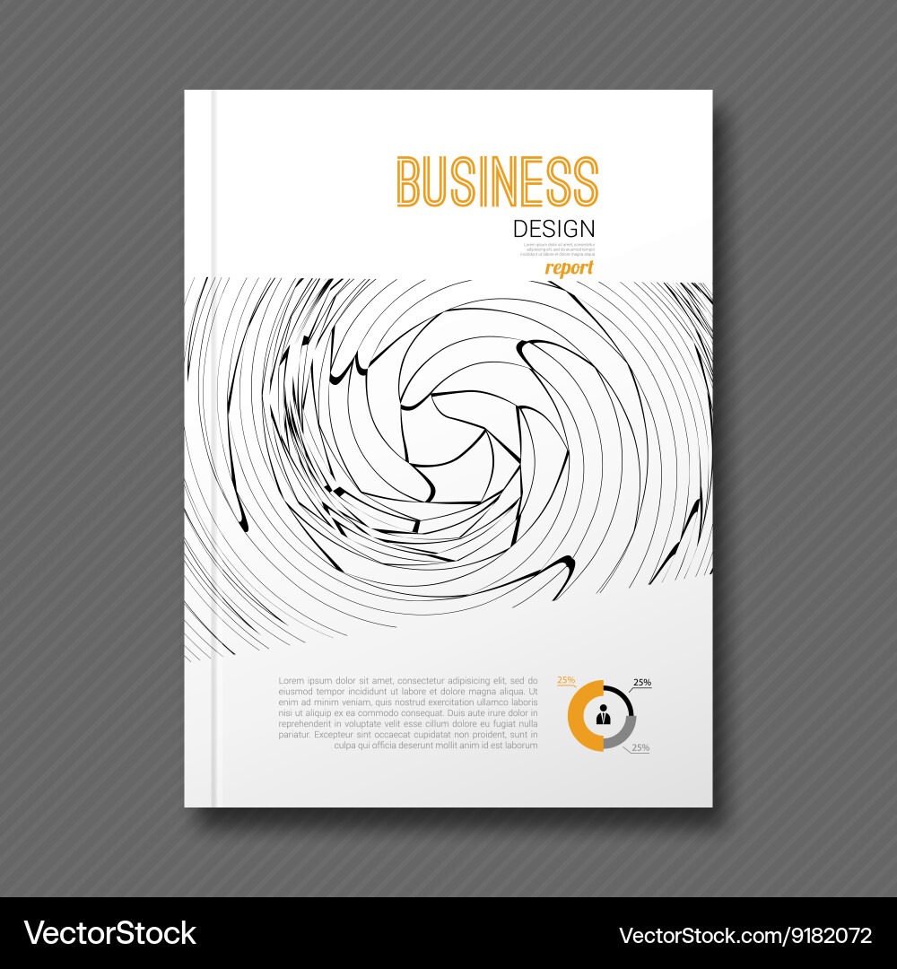 Business design background cover magazine info Vector Image
