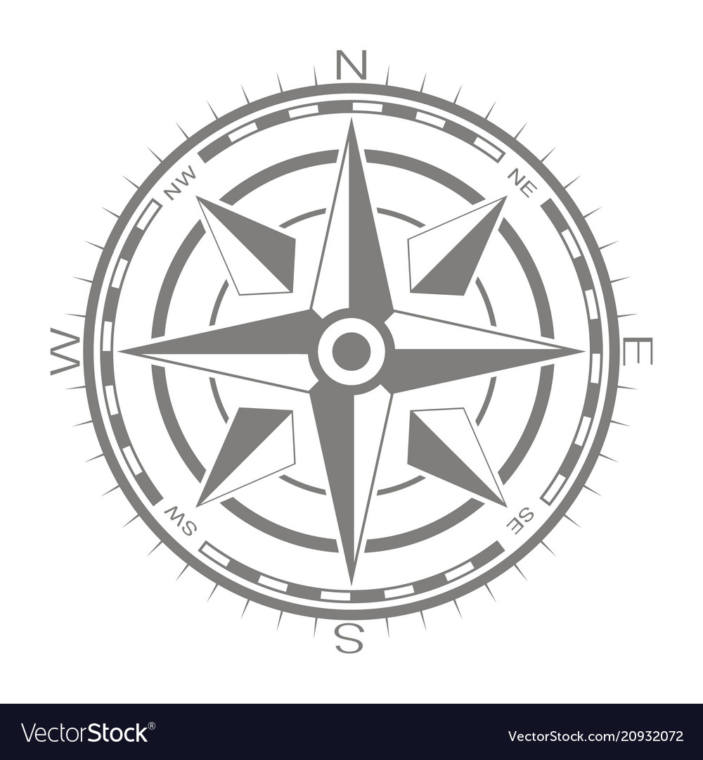 Compass Rose Royalty Free Vector Image Vectorstock
