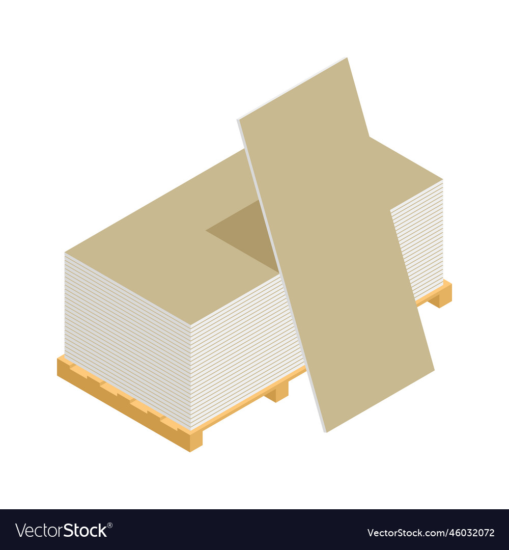 Construction materials stack composition Vector Image