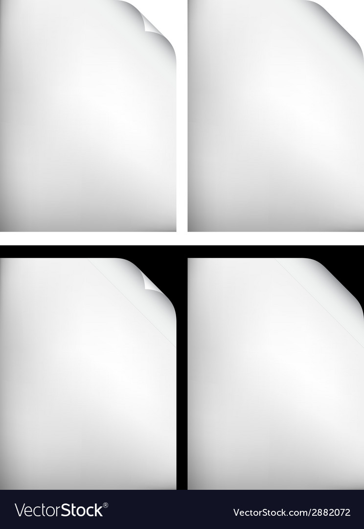 White Papers Royalty Free Vector Image - Vectorstock