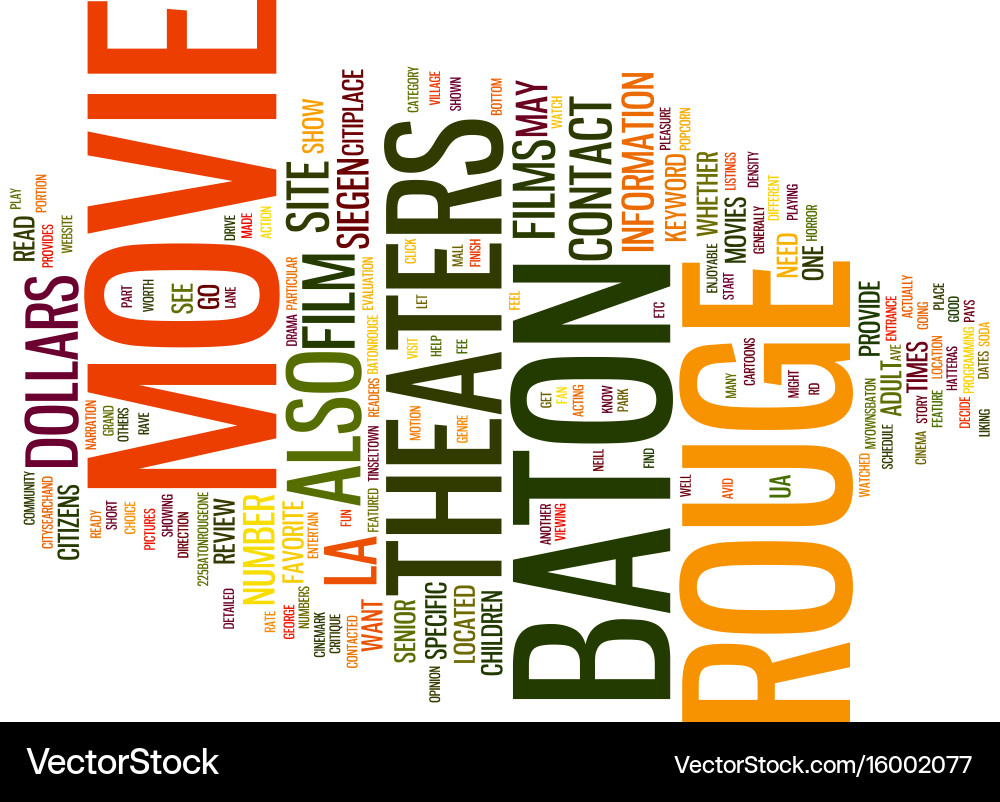 Baton rouge news text background word cloud Vector Image