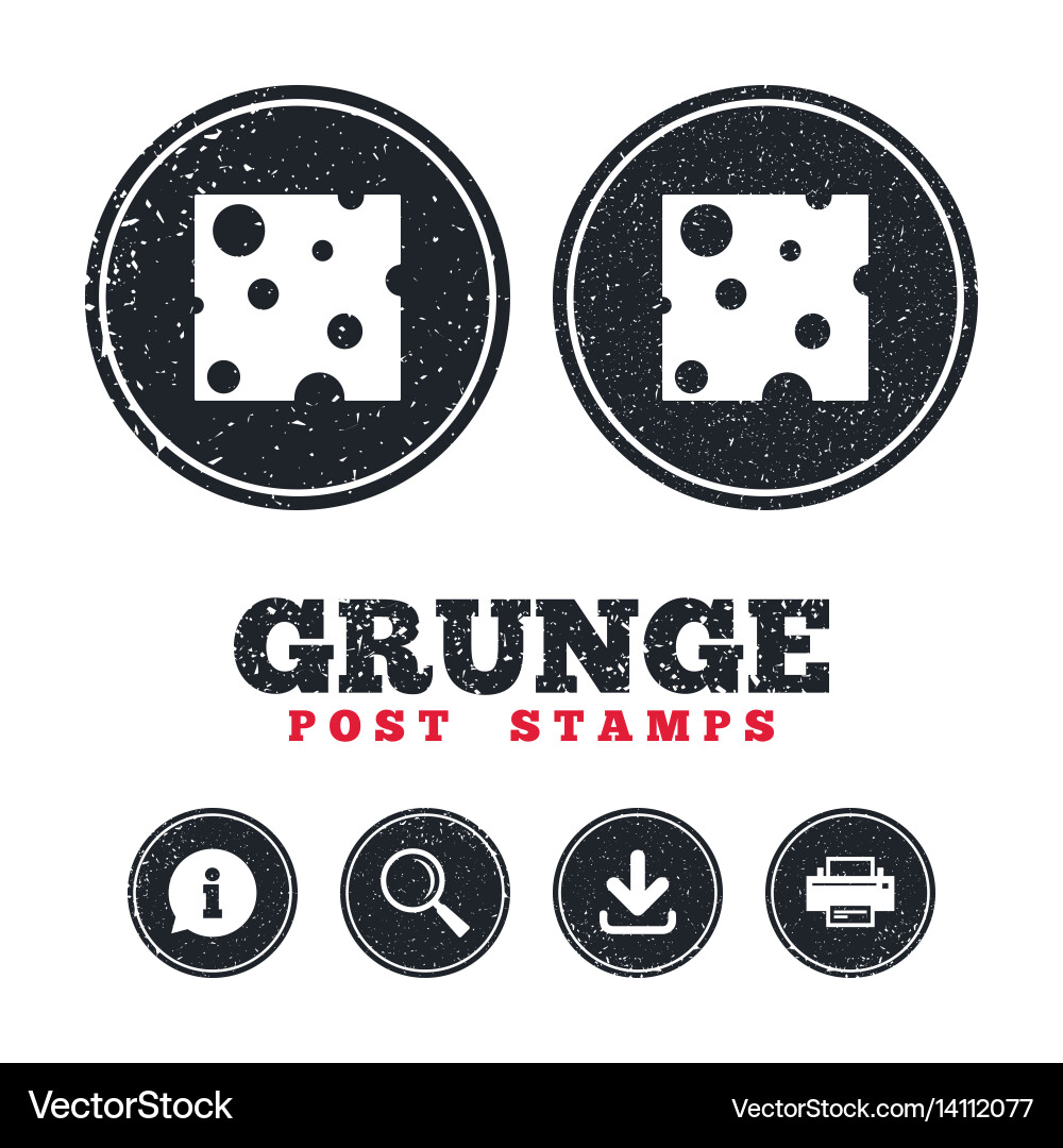 Cheese sign icon slice of Royalty Free Vector Image