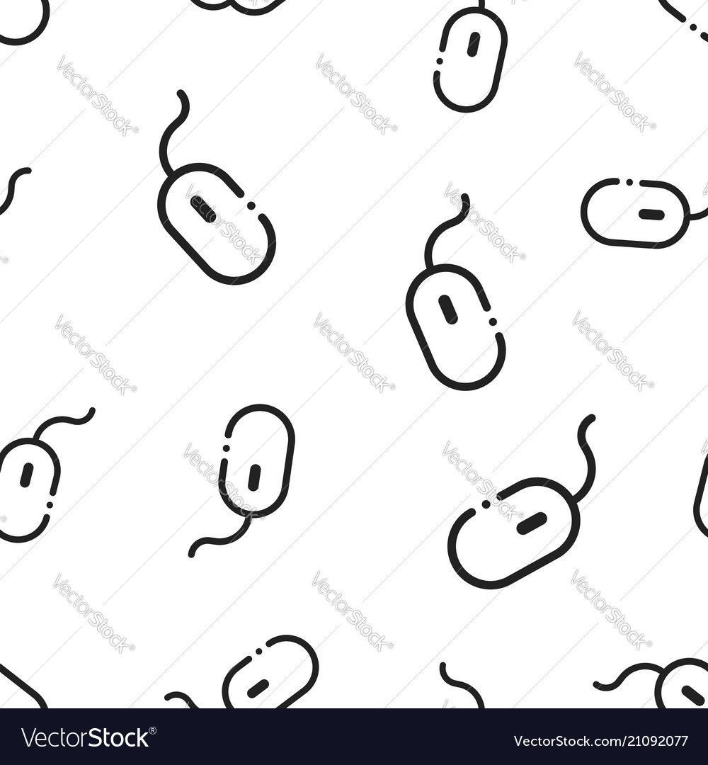Computer mouse icon seamless pattern background Vector Image