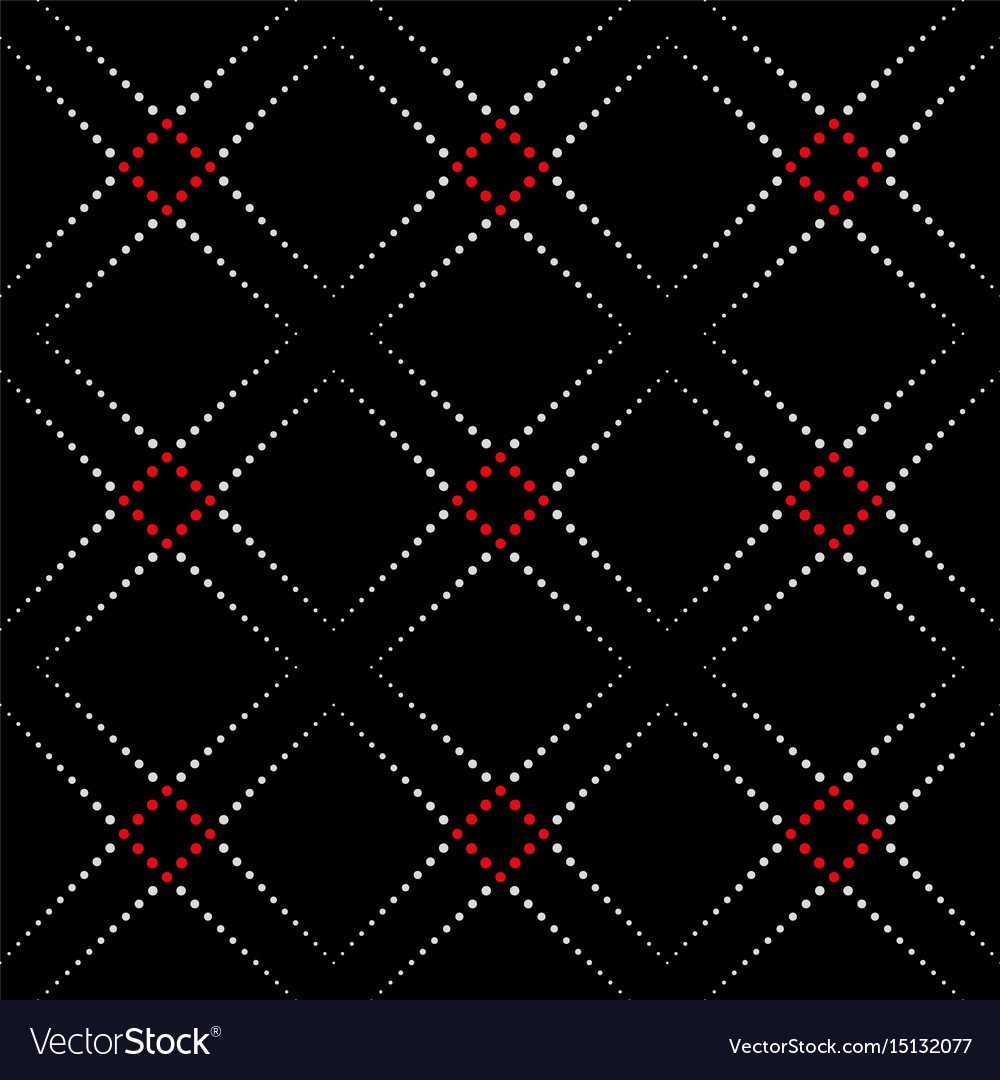 Dotted line geometric seamless pattern Royalty Free Vector