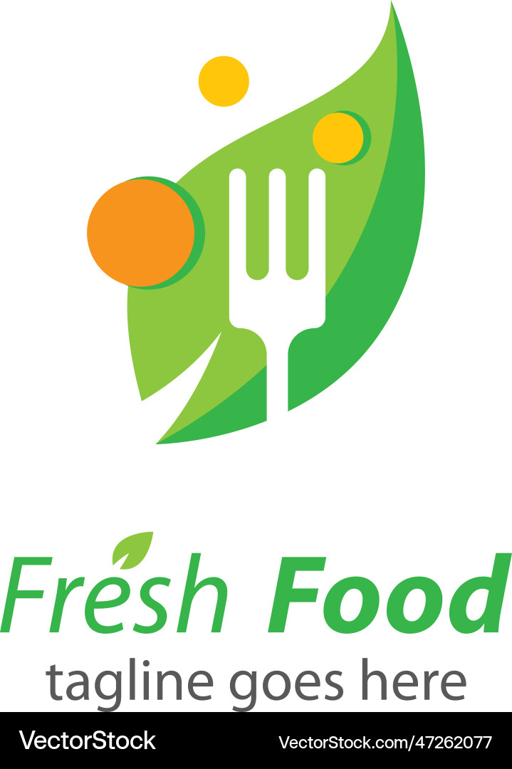 Fresh food logo images Royalty Free Vector Image
