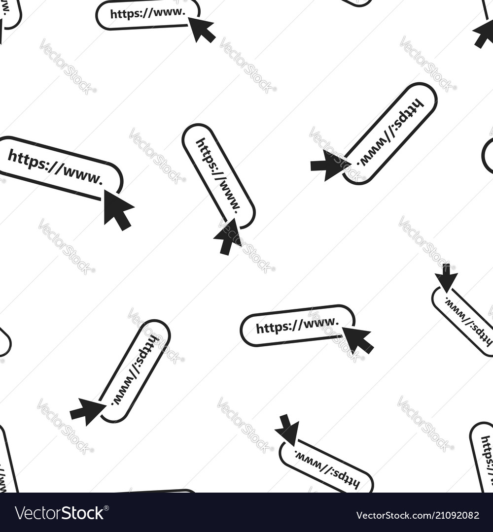 Address and navigation bar icon seamless pattern Vector Image