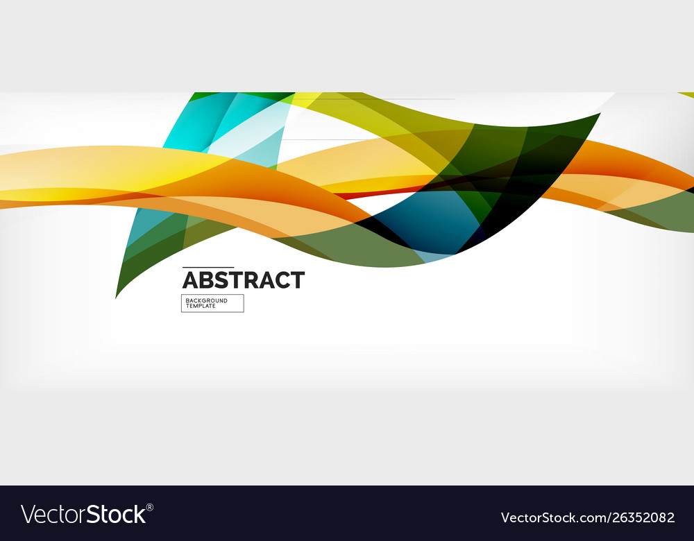 Linear wave web template Royalty Free Vector Image
