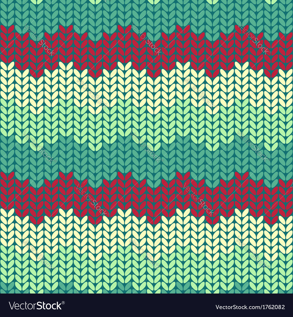 Seamless knitted pattern Royalty Free Vector Image