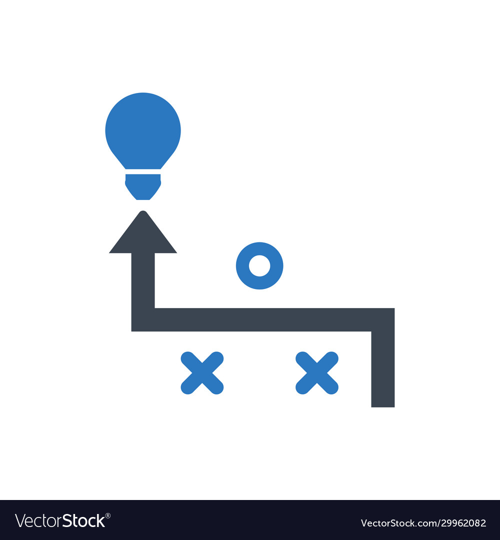 Solution planning icon Royalty Free Vector Image