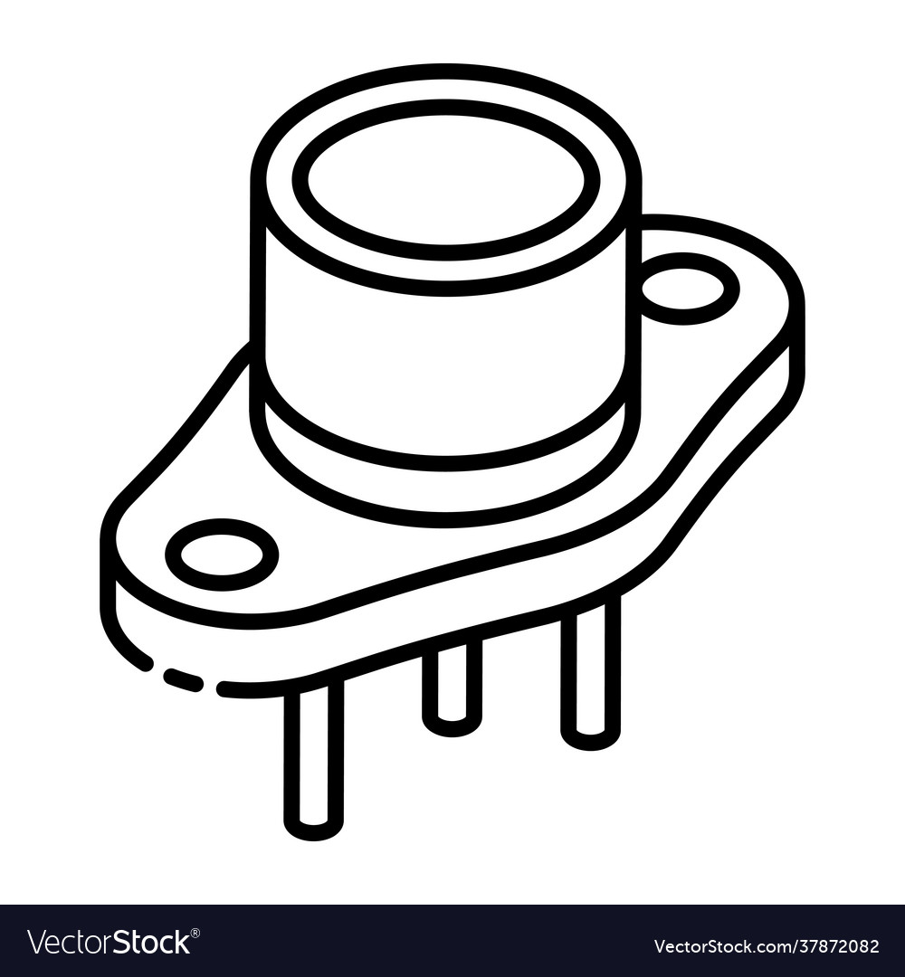 Tactile switch Royalty Free Vector Image - VectorStock