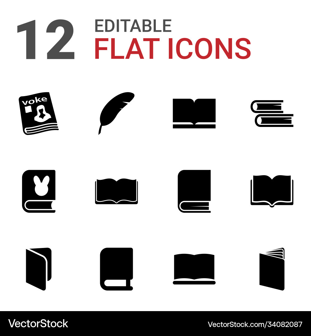 12 literature icons Royalty Free Vector Image - VectorStock