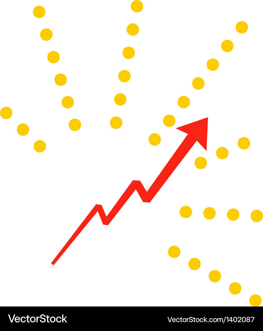 A view of graph Royalty Free Vector Image - VectorStock