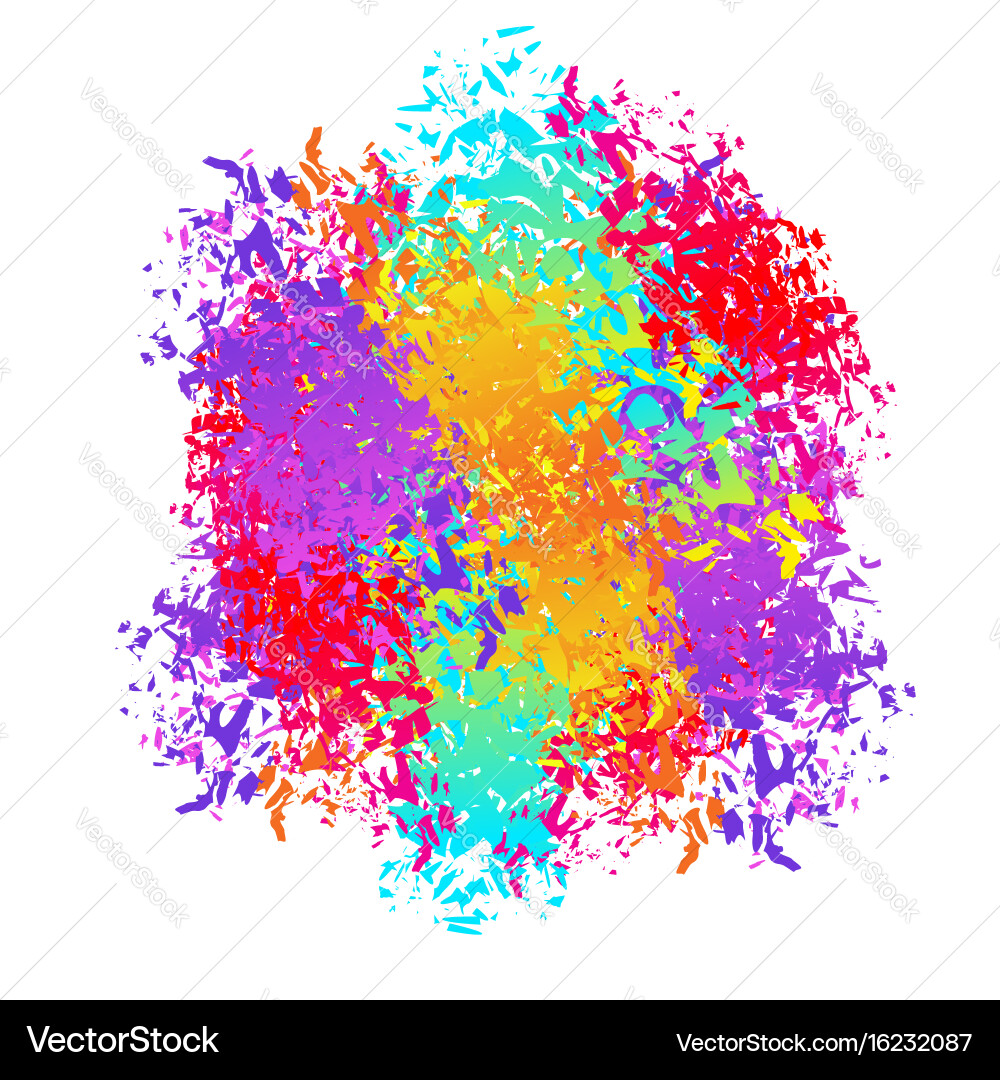 Holi abstract background spray and brush strokes Vector Image
