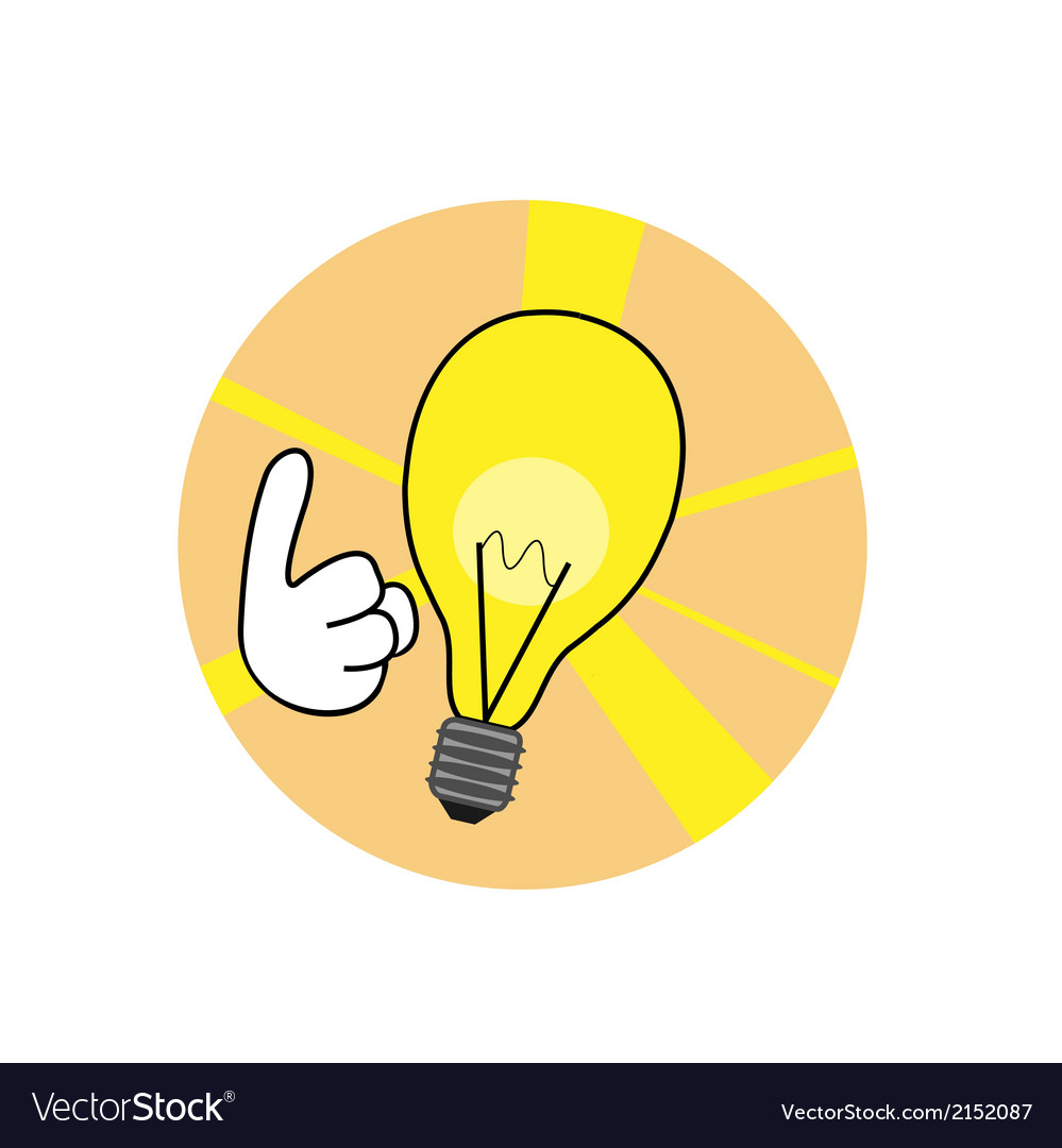 Idea lamp Royalty Free Vector Image - VectorStock
