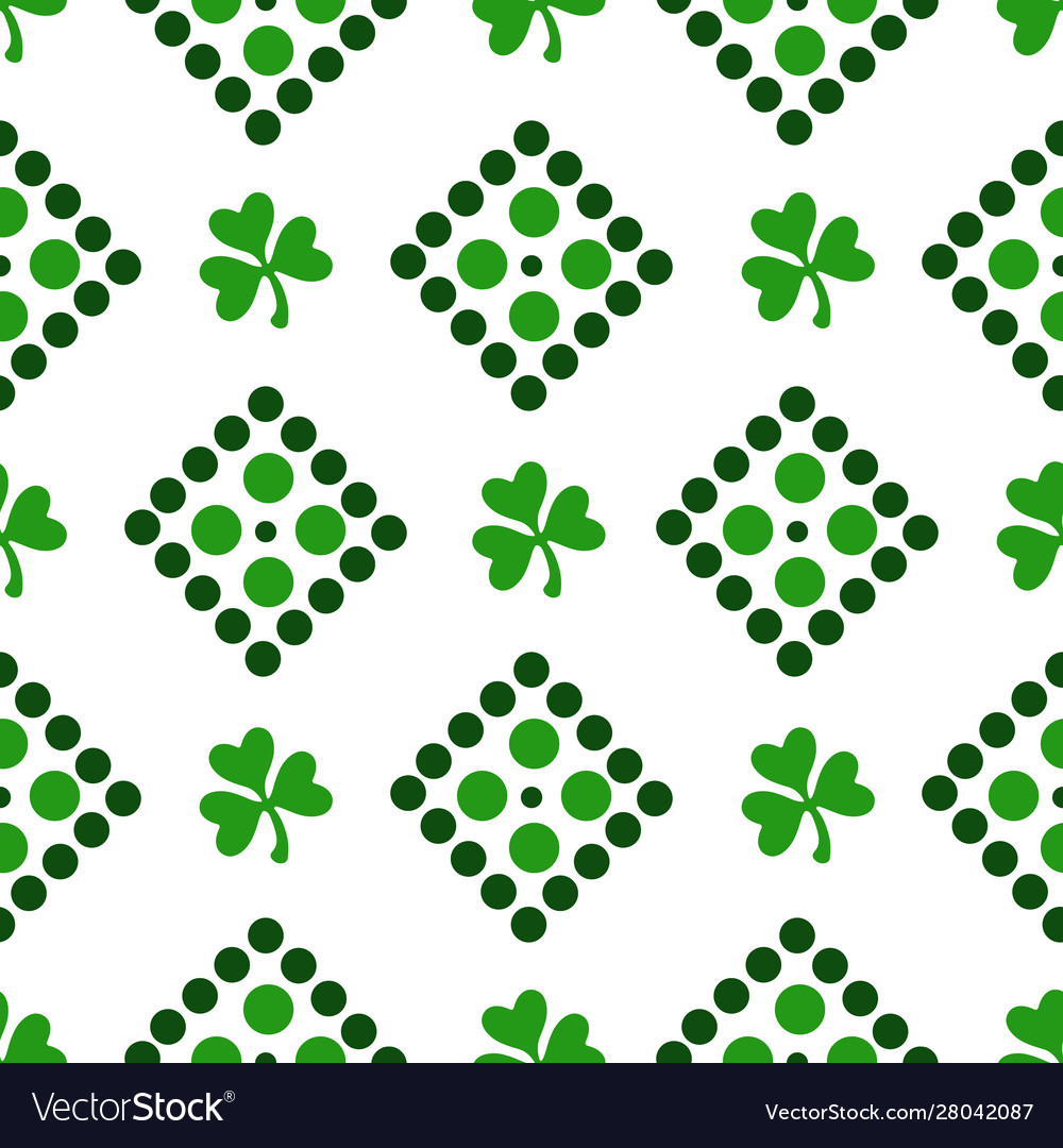 Saint patrick day seamless pattern Royalty Free Vector Image