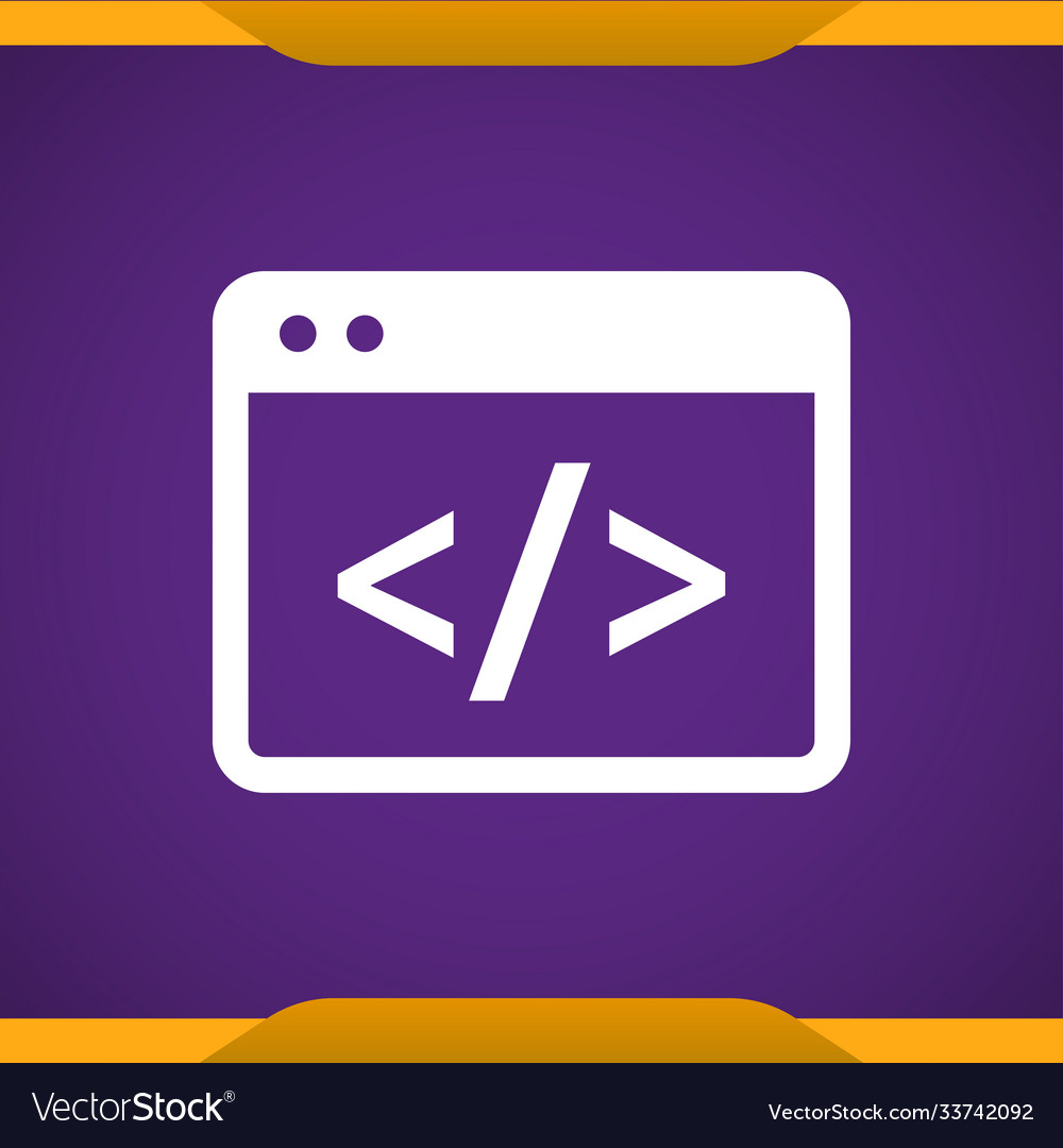 Coding icon Royalty Free Vector Image - VectorStock