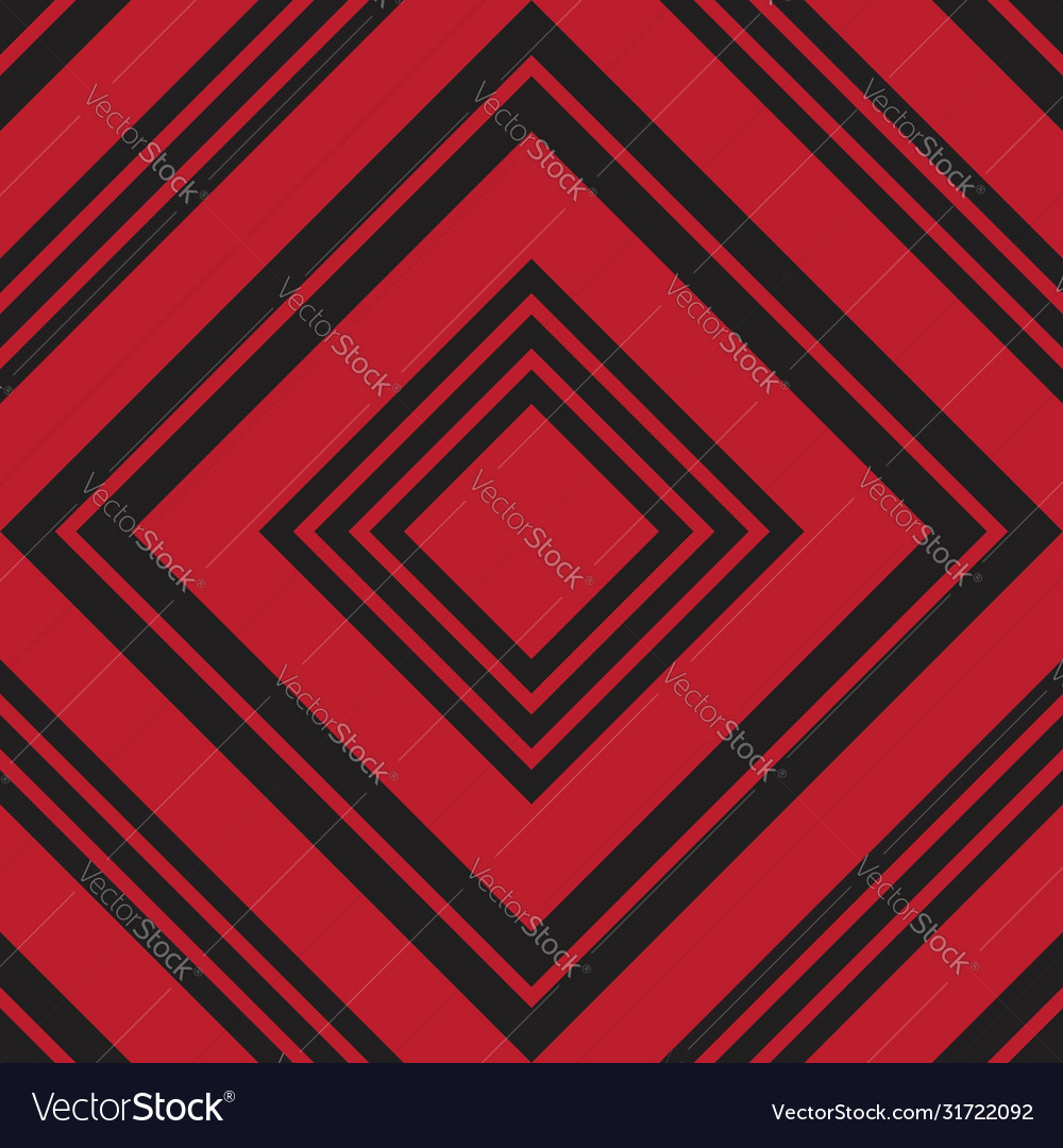Red argyle diagonal stripes seamless pattern Vector Image
