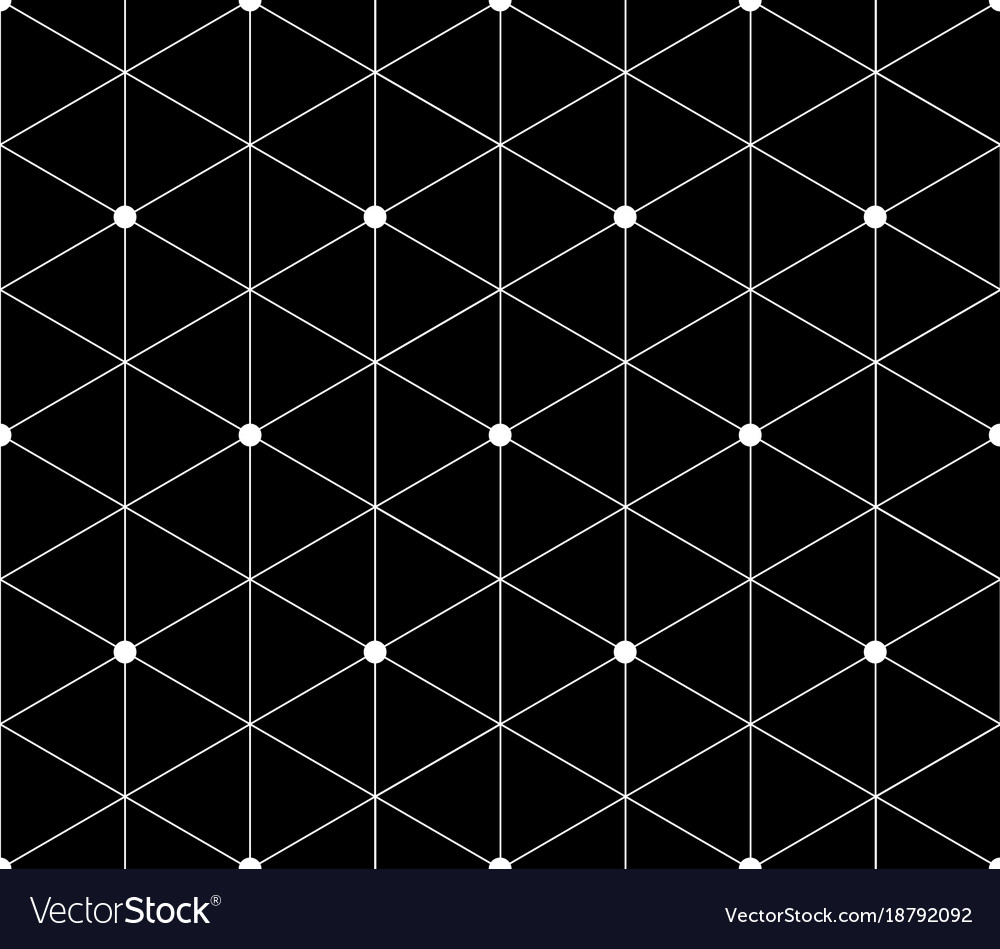 Seamless pattern of triangles and hexagons Vector Image