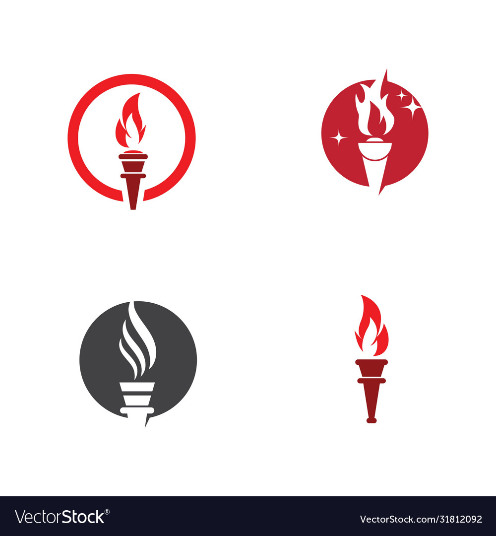 Torch icon design Royalty Free Vector Image - VectorStock