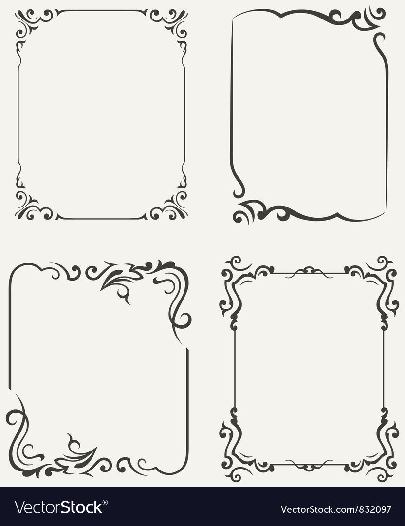 Blank frames Royalty Free Vector Image - VectorStock