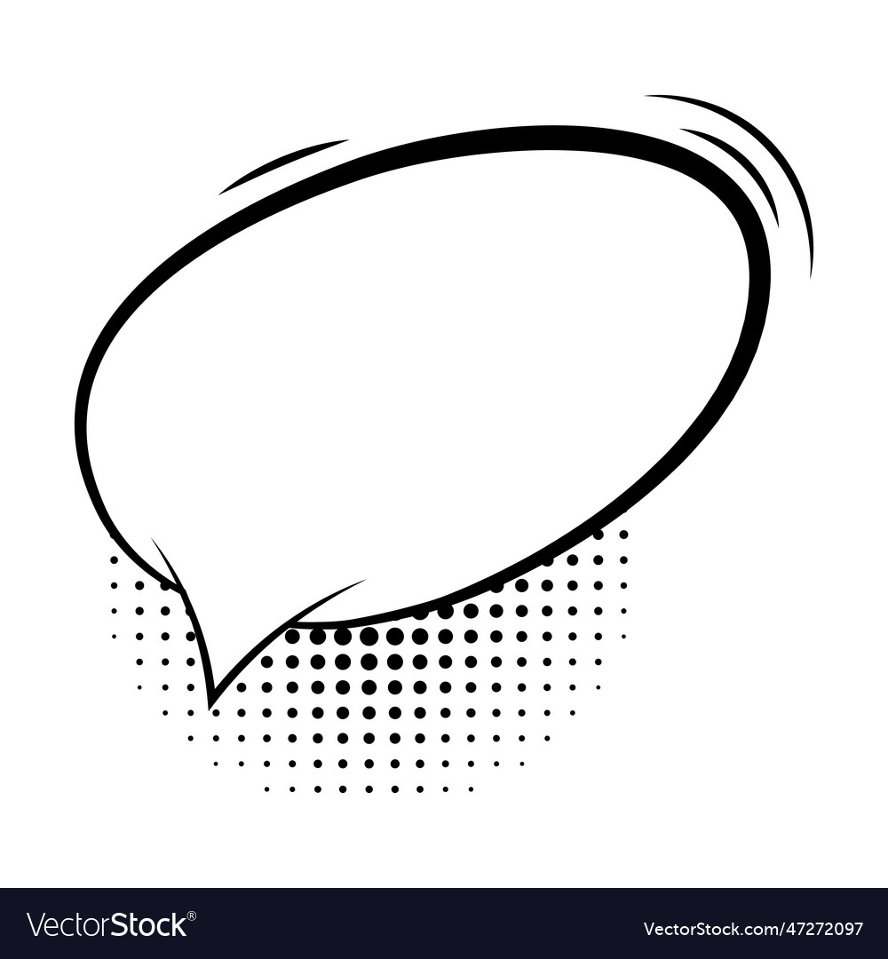 Cartoon comic bubble isolated comic expression Vector Image