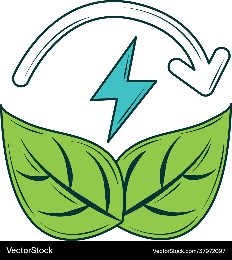 Energy renewable and sustainable Royalty Free Vector Image
