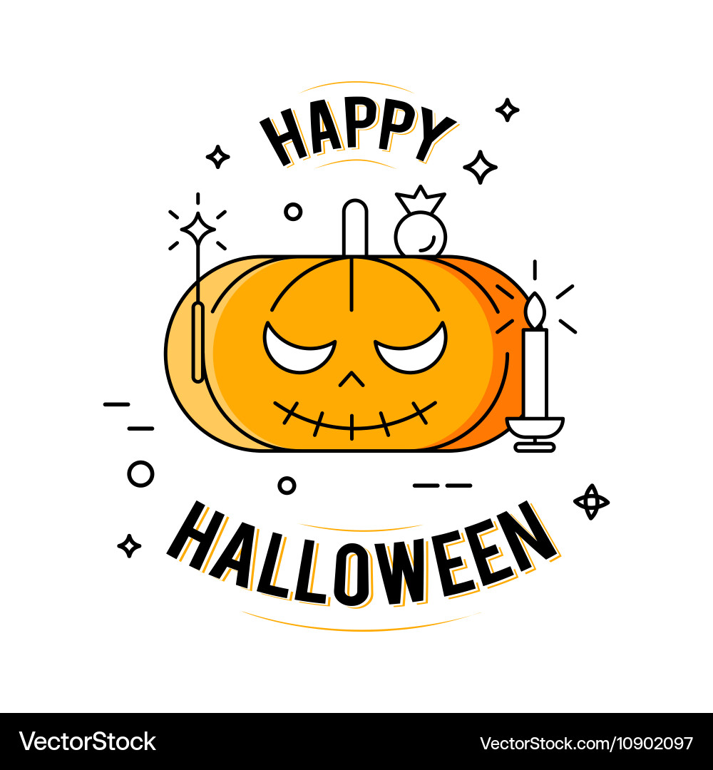 Happy halloween Royalty Free Vector Image - VectorStock