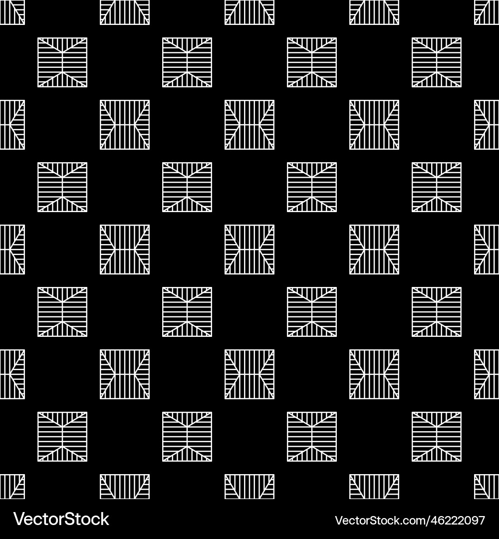 House roof concept outline seamless pattern Vector Image