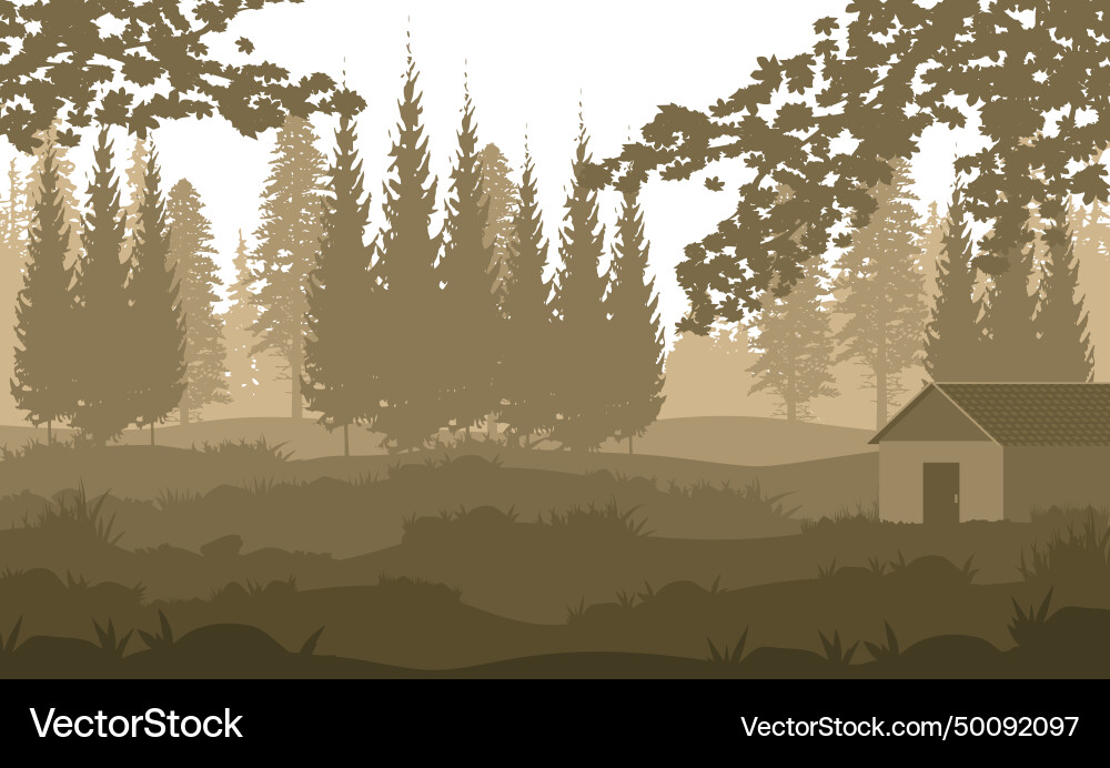 Landscape view nature Royalty Free Vector Image
