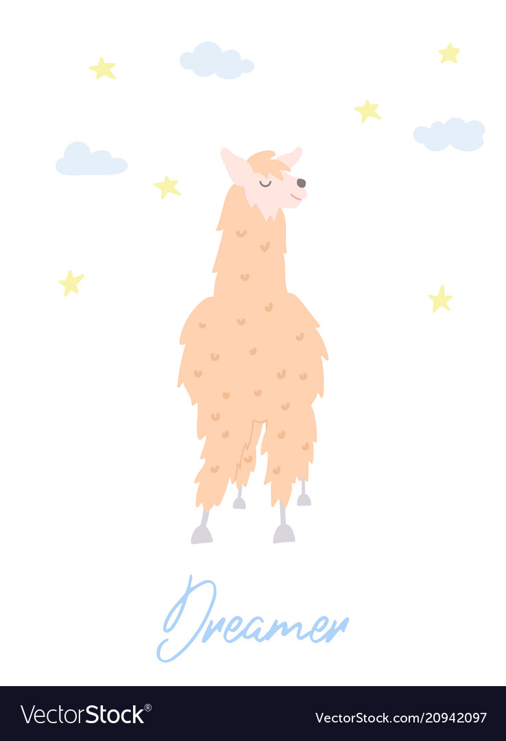 Llama Royalty Free Vector Image - VectorStock