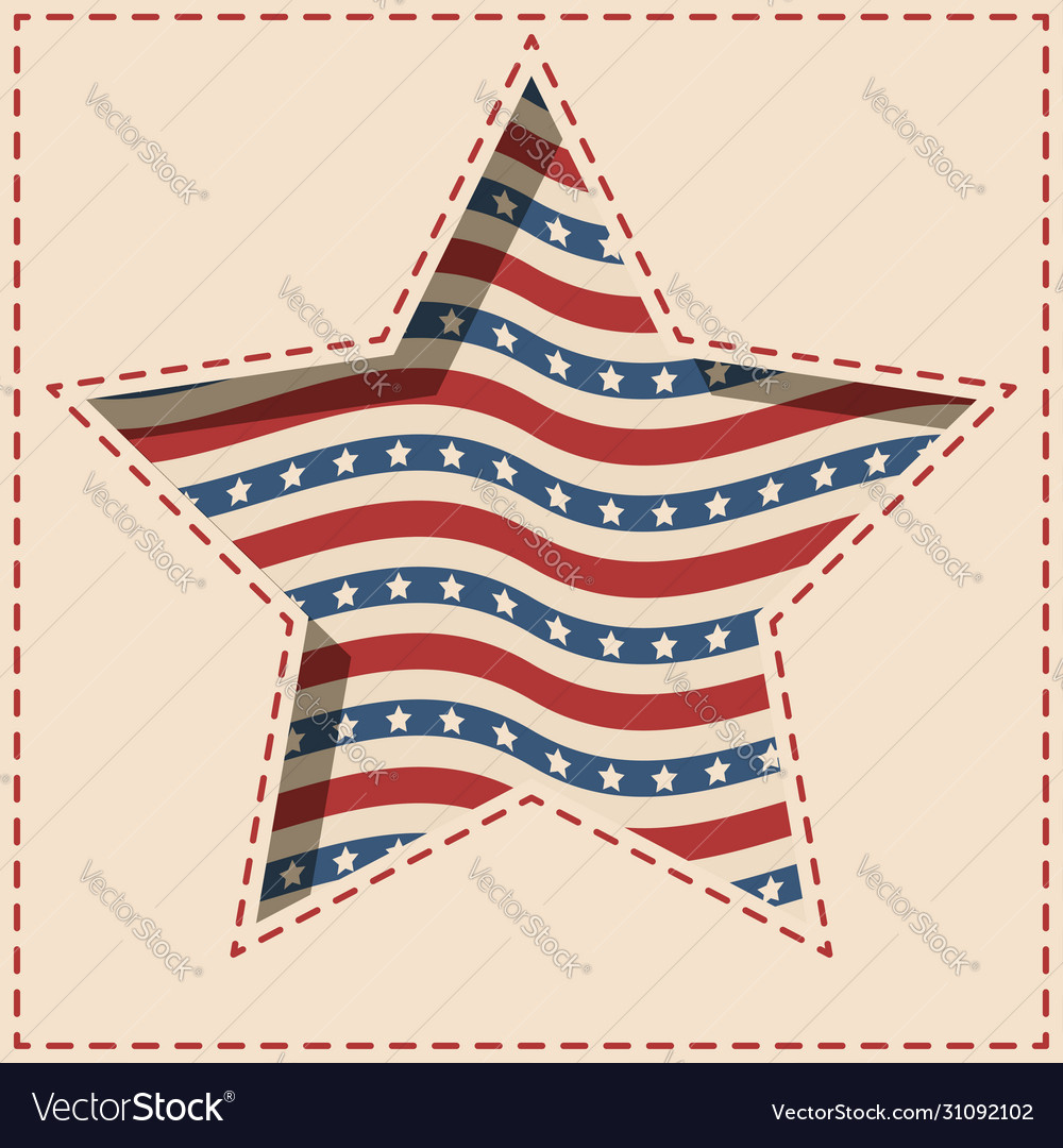 American star background Royalty Free Vector Image